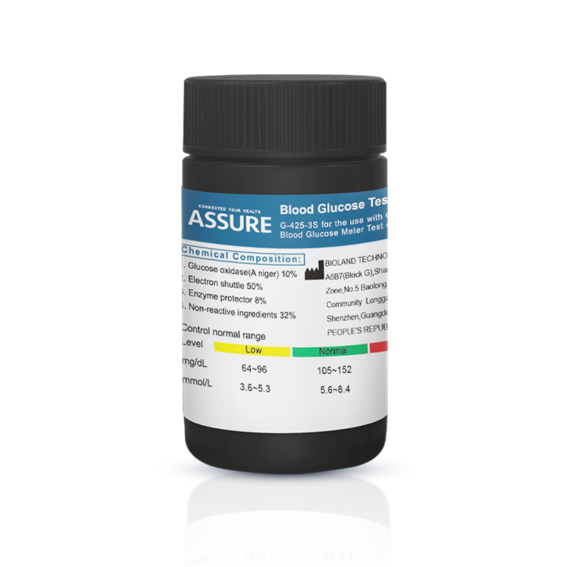 Assure แผ่นตรวจน้ำตาล (Test Strips) ขนาด 25 แผ่น | แอสชัวร์